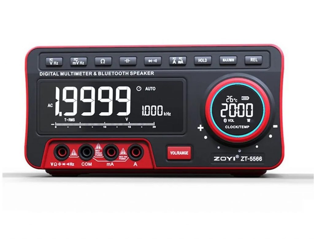 Digital Desktop Multimeter & Bluetooth Speaker - leetechbd